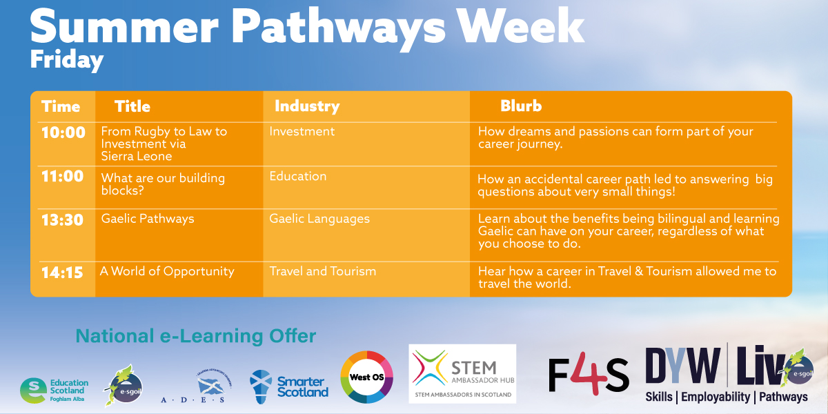 Summer Pathways Week 2022 | e-Sgoil